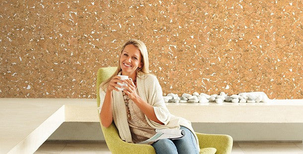 Decorative White Accent Cork Wall Tiles | Feature Wall Tiles